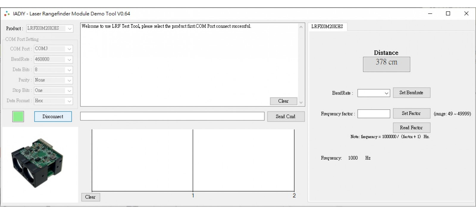 50m/150m/200m Industrial High Frequency Laser Rangefinder Module ...