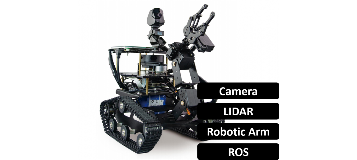 ROS LIDAR Navigation Robotic Arm Tank - IADIY Photonics