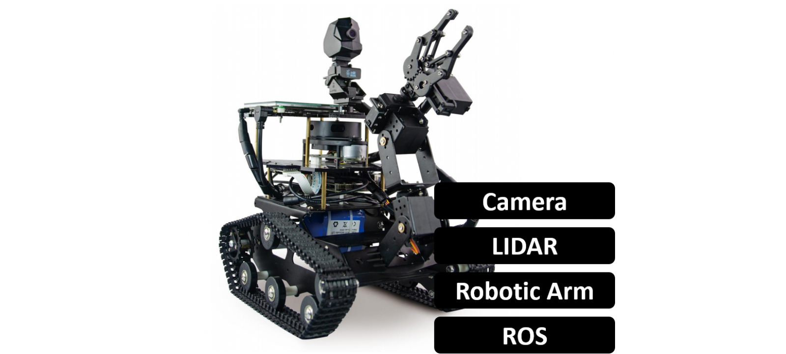 ROS LIDAR Navigation Robotic Arm Tank - IADIY Photonics